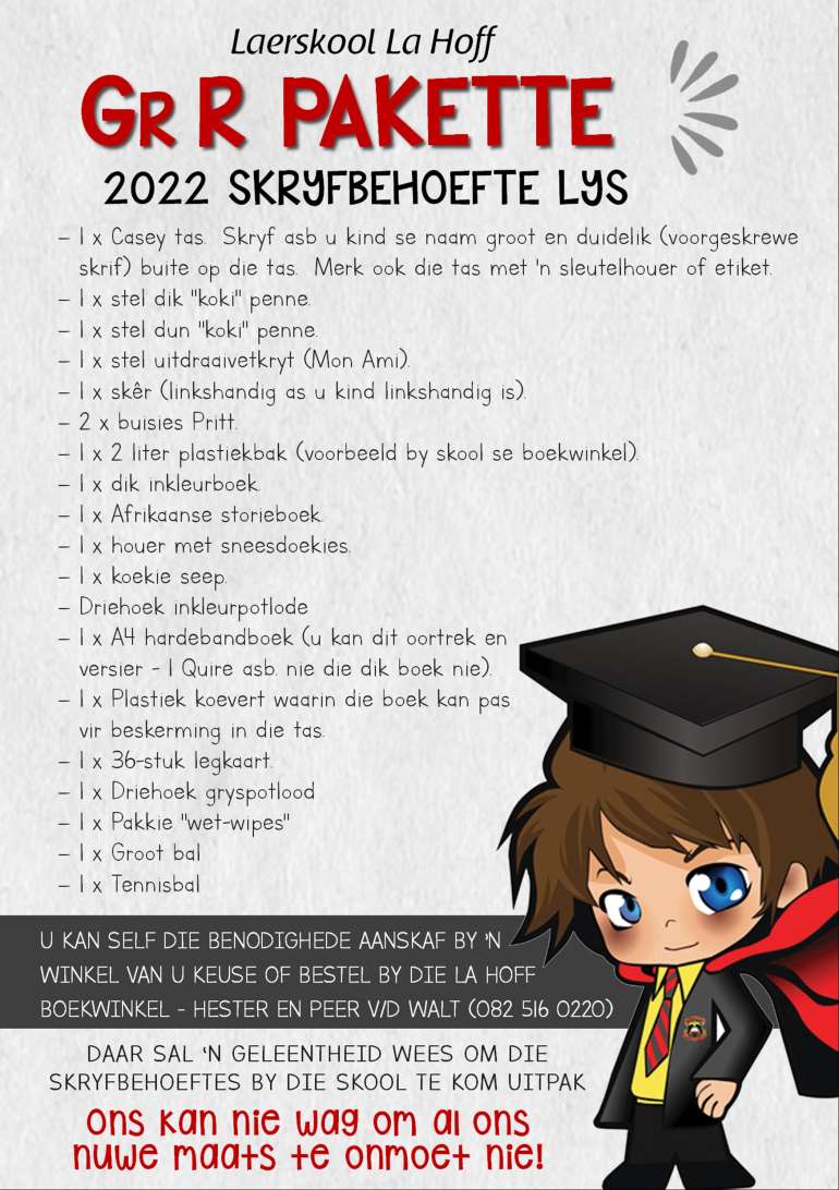 Graad RR en Graad R – Laerskool Lahoff